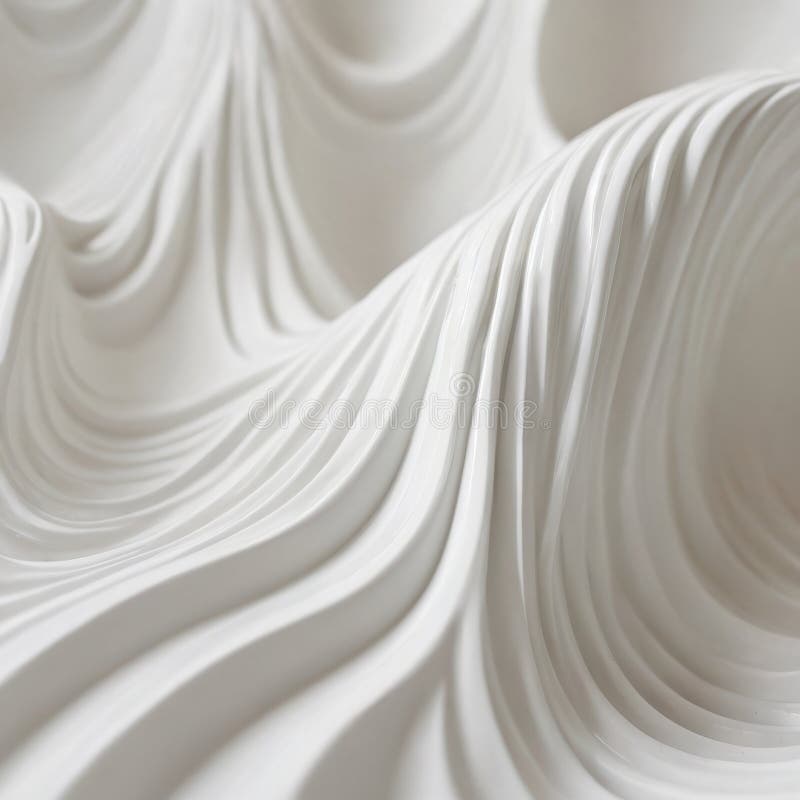 Abstract White Wavy Texture Background Minimalistic Pattern Design ...