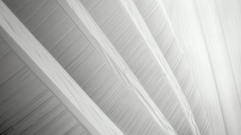 Abstract White Wooden Beam Structure with Shadow and Light Pattern ...