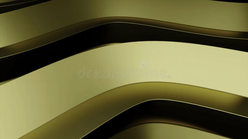 Abstract Wide Golden Lines Moving and Creating Effect of Endless ...