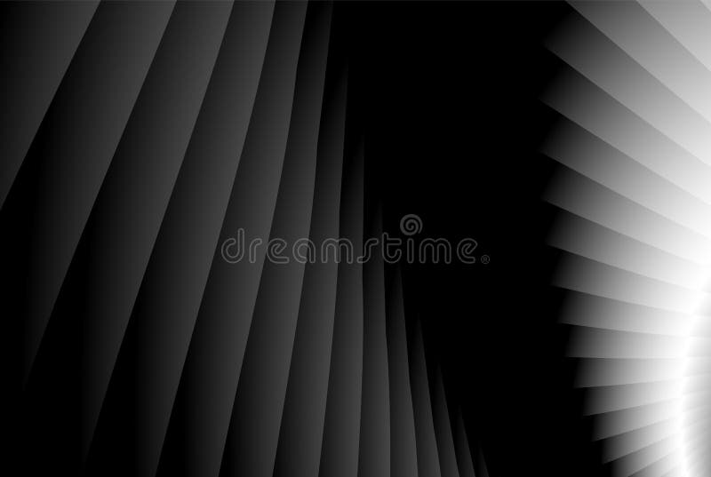 Abstract Wide Horizontal Background or Pattern of Gradient Black, White ...