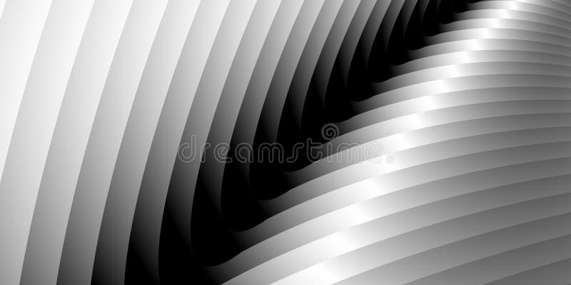 Abstract Wide Horizontal Background or Pattern of Gradient Black and ...