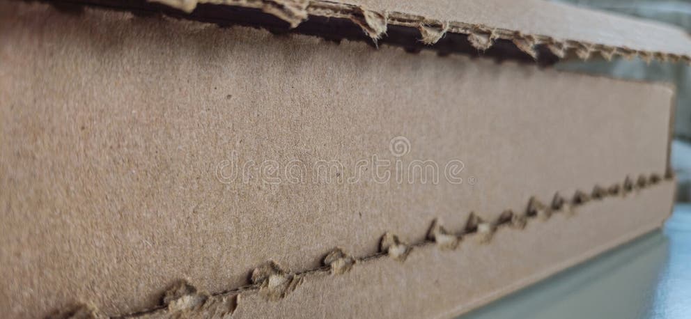 Abstract Wide Panoramic Backdrop of an Opened Cardboard Box Package ...