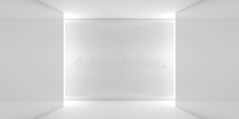 Abstract Wide White Contemporary Interior Stock Illustration ...