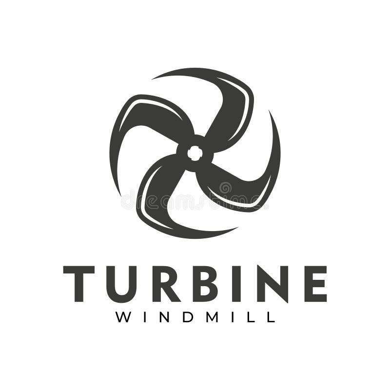 Abstract Wind Energy Symbol Fan Logo Design Template. Abstract Rotating ...