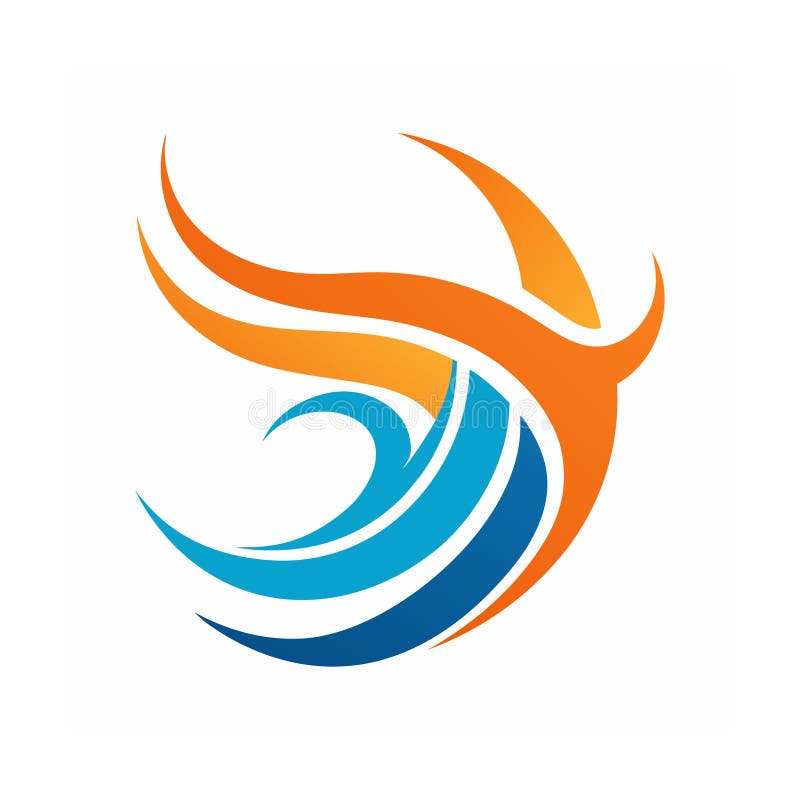 Abstract Wind Logo Vector Clipart Stock Vector - Illustration of nature ...