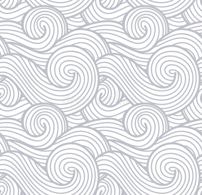 Abstract Wind Texture, Sea, Ocean and River Vector Waves Background ...