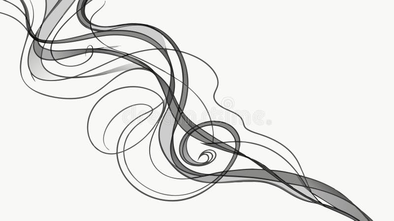 Abstract Winding Line Element, Dynamic Pattern Design, Vector Design ...