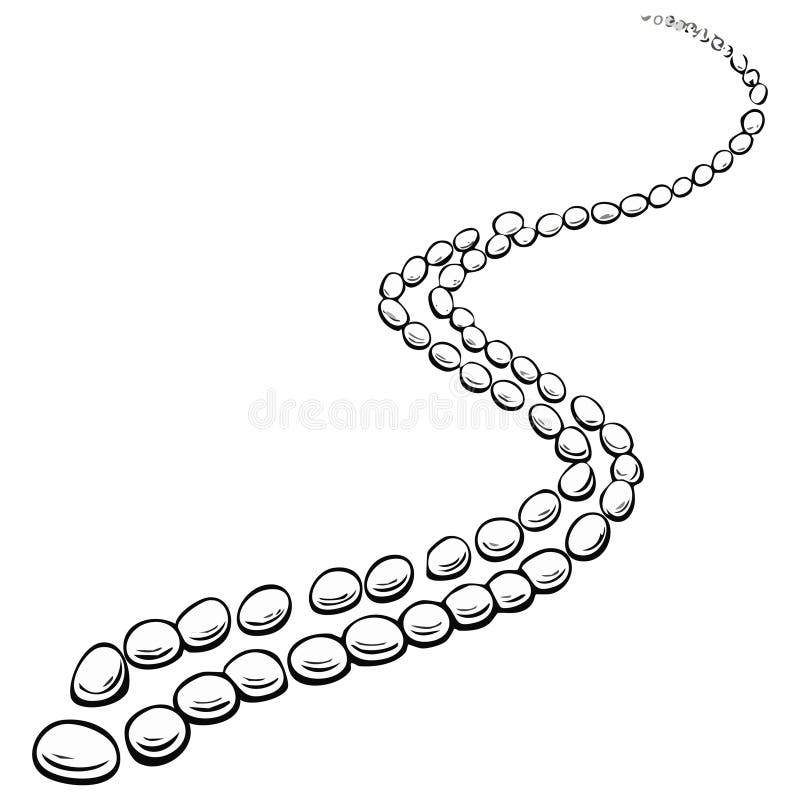 Abstract Winding Path of Oval Shapes or Footprints Vector Illustration ...