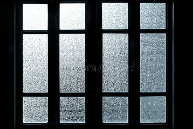 Abstract Window in Dark Style Stock Image - Image of indoor, abandoned ...