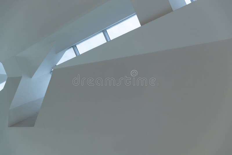 Abstract Architecture Window Interior with the Light Pass through Stock ...
