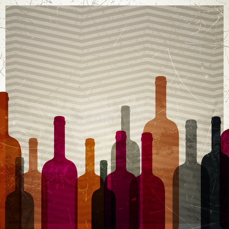 Abstract wine collection stock vector. Illustration of drink - 25575009