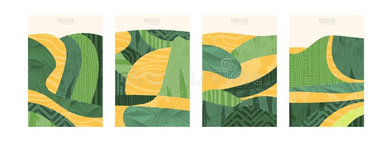 Abstract Wineyard Farm Field Pattern Vector Illustration. Vineyard ...