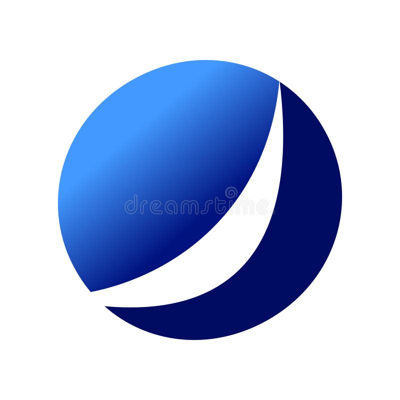 Wing in Circle - Vector Logo Template Concept Illustration. Abstract ...