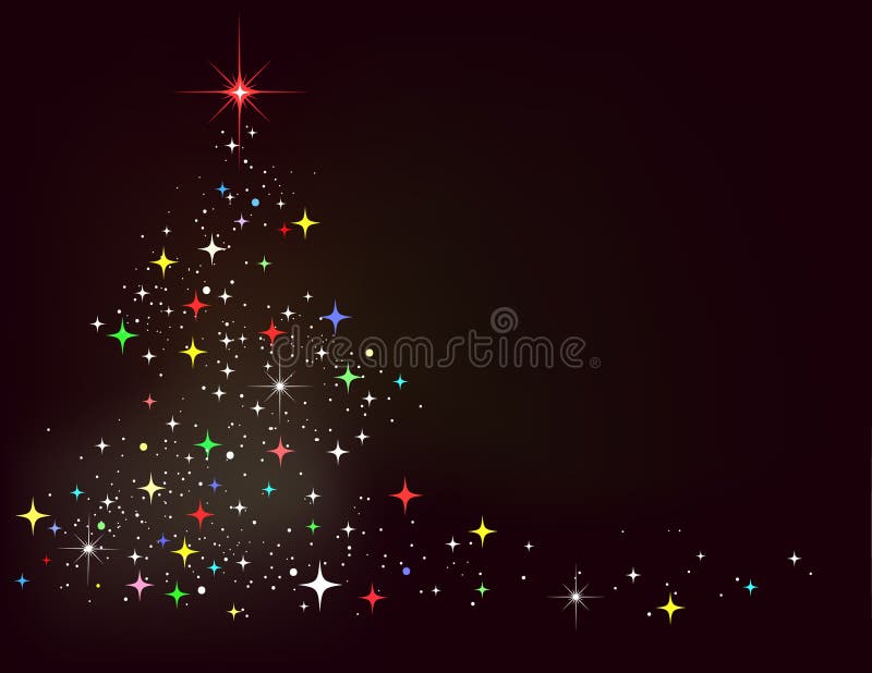 Abstract Winter Background with Stars Stock Vector - Illustration of ...