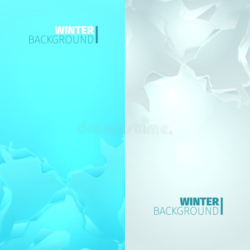 Abstract Winter Backround with Snow and Ice Stock Vector - Illustration ...