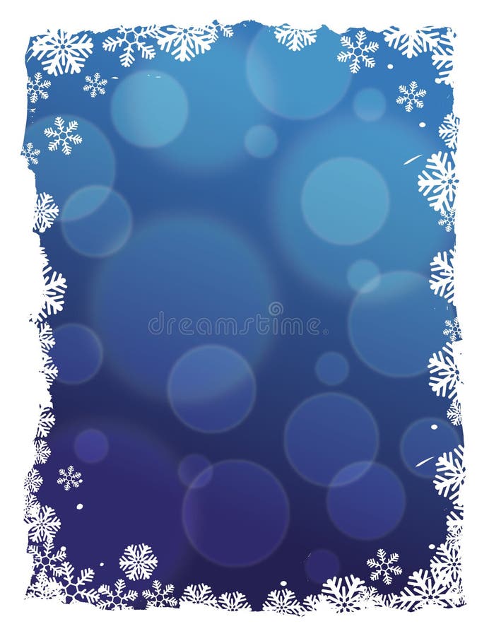 Abstract Winter Border Background Stock Vector - Illustration of ...