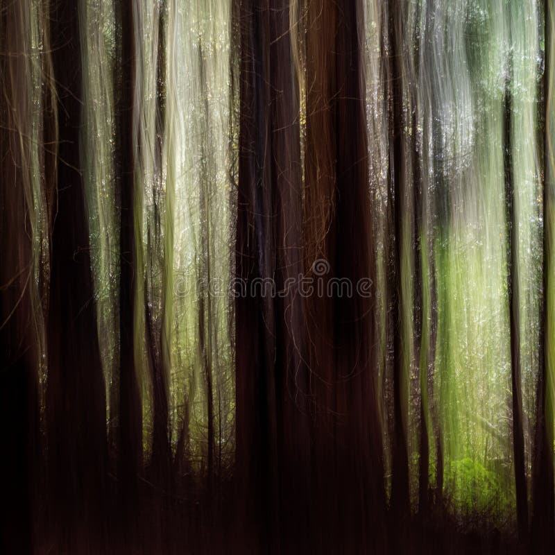 Abstract Winter Forest, Woods Scene. Abstract Background. Stock Image ...