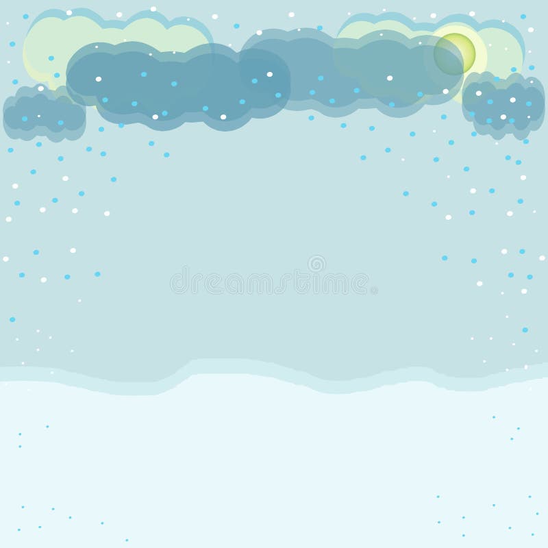 Abstract Winter Snowy Landscape. Place for Text. Copy Space Stock ...