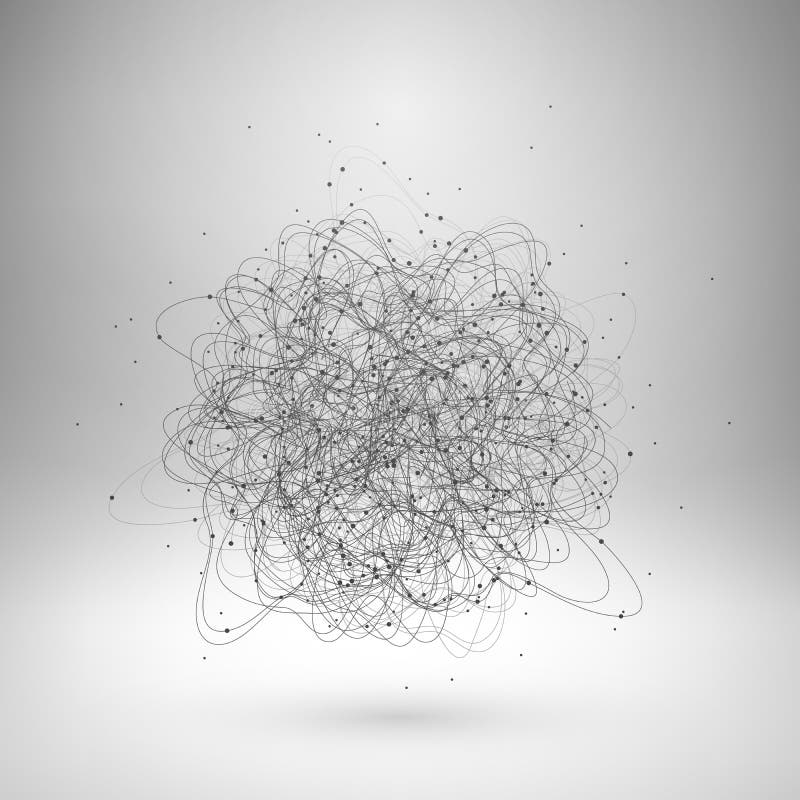 Chaos wire ball stock illustration. Illustration of ball - 8390463