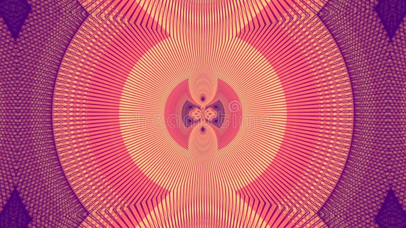 Abstract Wire Twisted Symmetrical Structure Background. 3d Render Loop ...