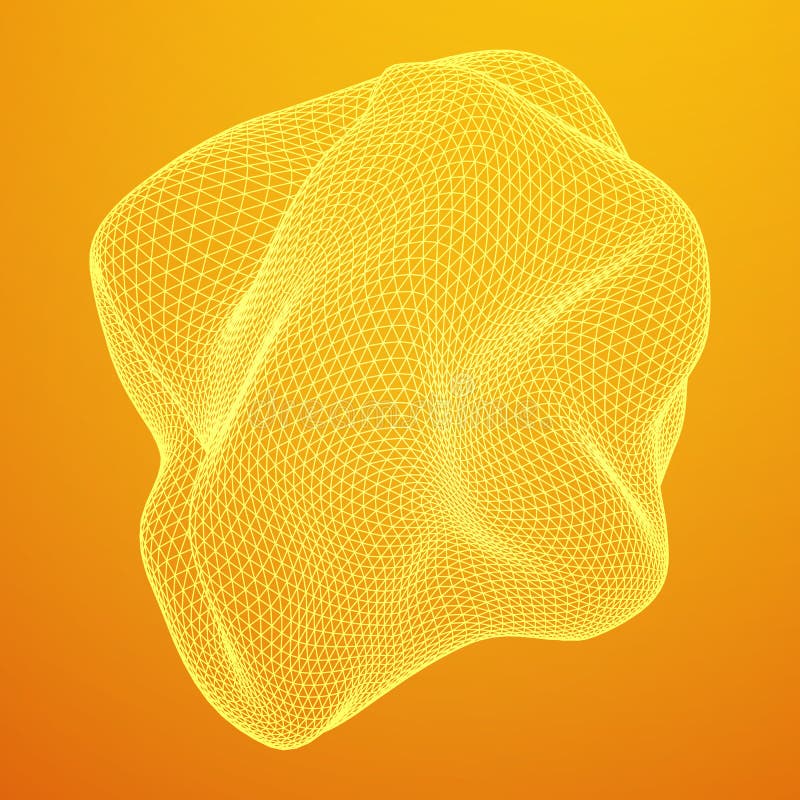 Abstract wireframe mesh stock vector. Illustration of connect - 111612335