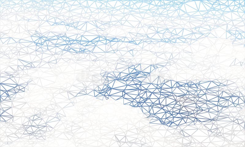 Abstract Wireframe Polygonal Abstract Mesh. Sky Triangle Background ...