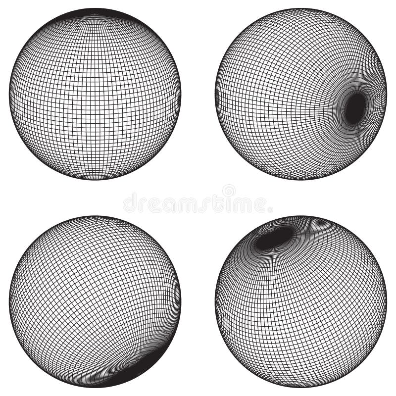 Abstract wireframe sphere stock vector. Illustration of chemistry ...