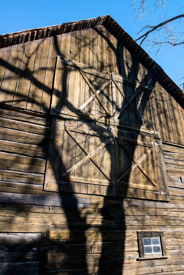 Abstract Wisconsin Farm Barn, Shadow Stock Image - Image of shadows ...