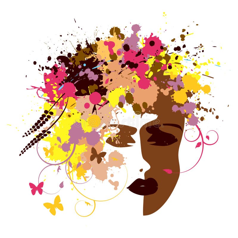 Abstract Woman S Face - Vector Stock Vector - Illustration of design ...