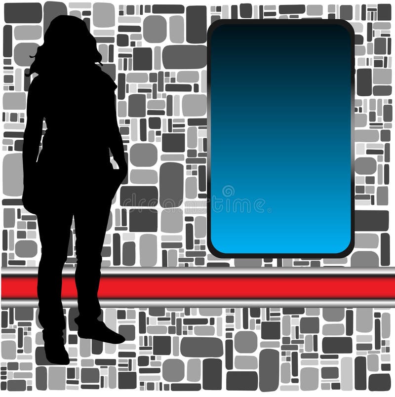 Abstract woman shape stock vector. Illustration of business - 7510735