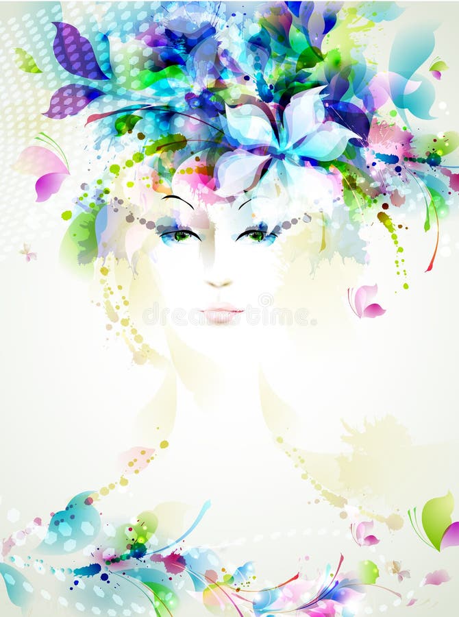 Abstract women stock vector. Illustration of beauty, graphic - 37148466