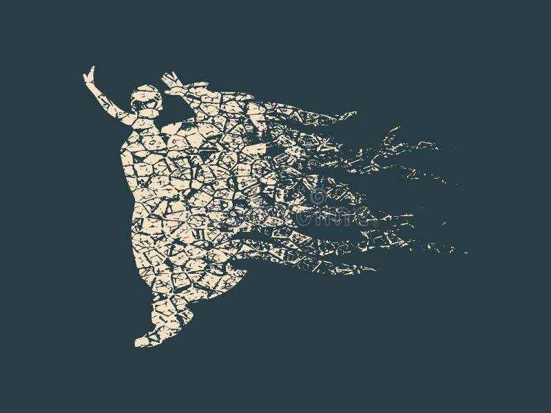 Abstract Women in Dancing Pose Stock Vector - Illustration of activity ...