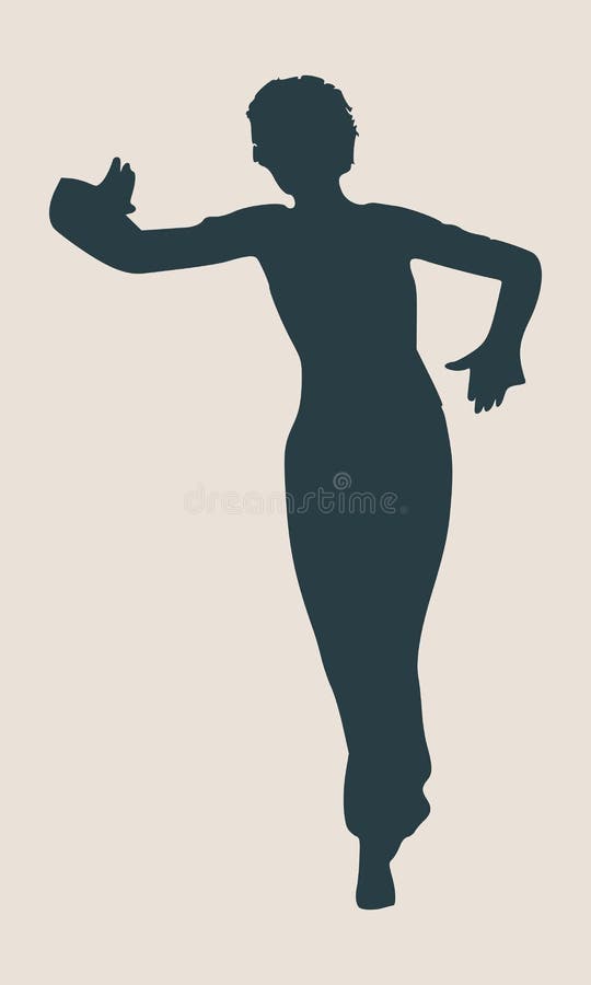 Abstract Women in Dancing Pose Stock Vector - Illustration of fashion ...