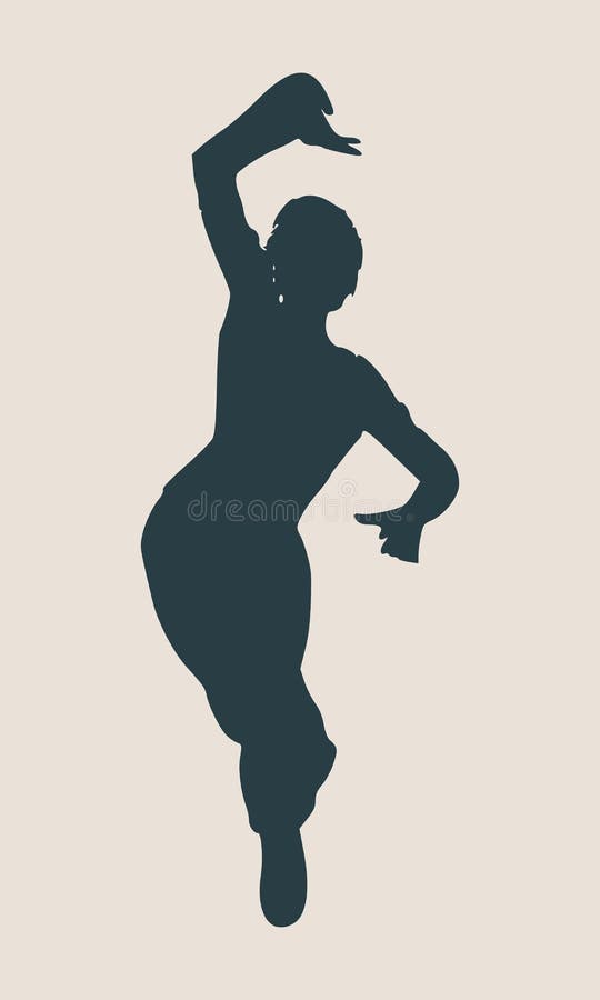 Abstract Women in Dancing Pose Stock Vector - Illustration of ballet ...