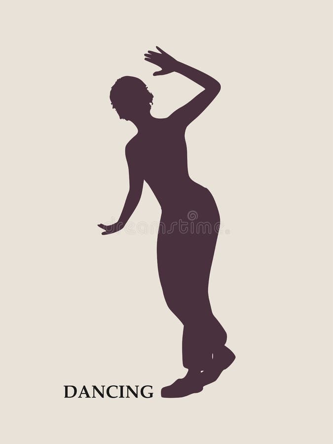 Abstract Women in Dancing Pose Stock Vector - Illustration of fashion ...