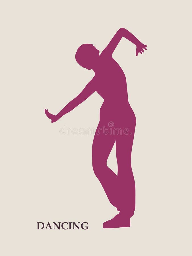 Abstract Women in Dancing Pose Stock Vector - Illustration of concept ...