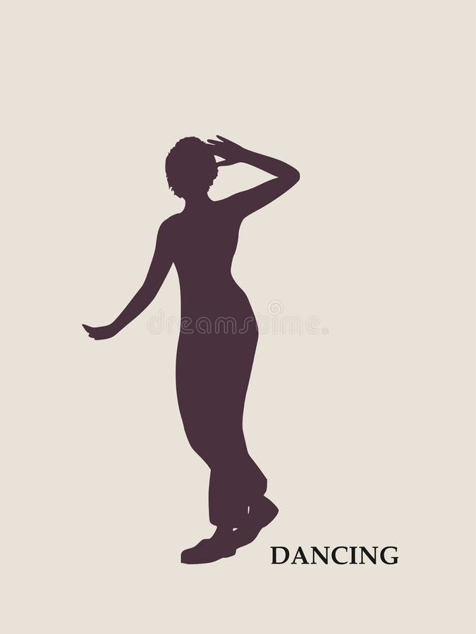 Abstract Women in Dancing Pose Stock Vector - Illustration of icon ...