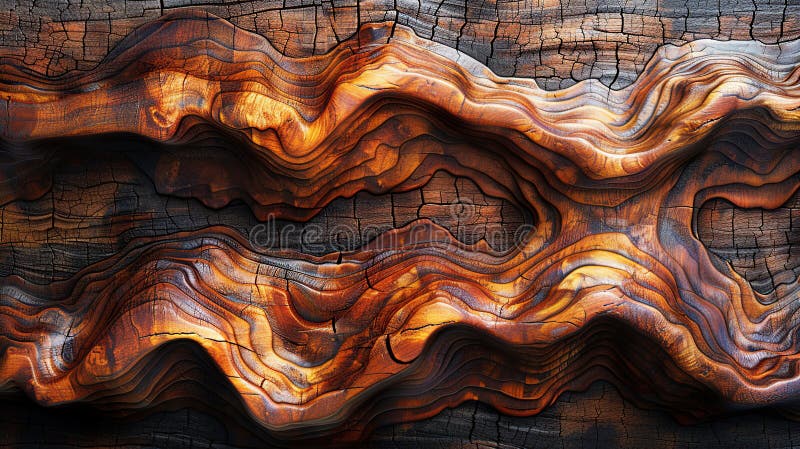 Abstract Wood Carving stock illustration. Illustration of artistic ...