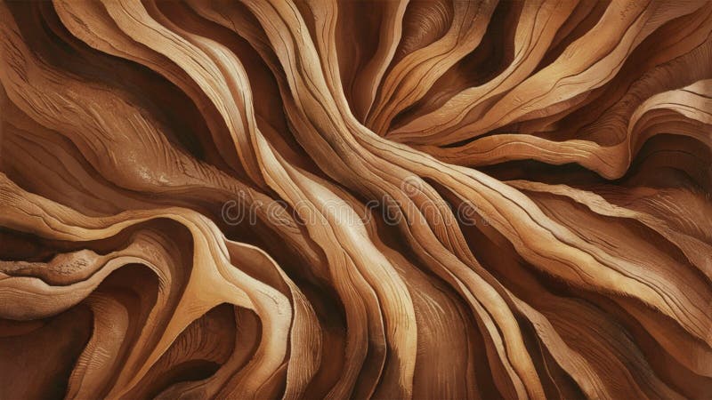 Abstract Wood Grain Pattern with Rich Brown Tones Stock Illustration ...