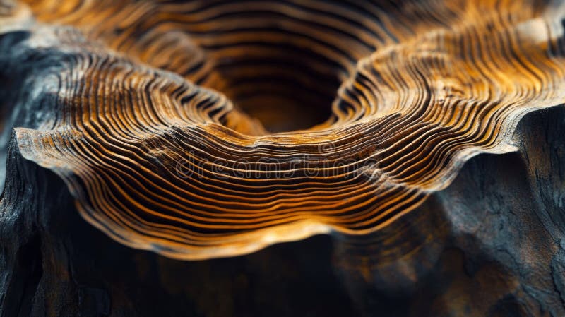 Abstract Wood Grain Texture Showing Layers Stock Illustration ...