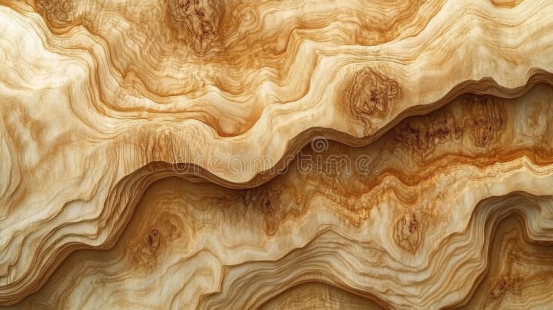 Abstract Wood Grain Texture Showing Undulating Patterns Stock ...
