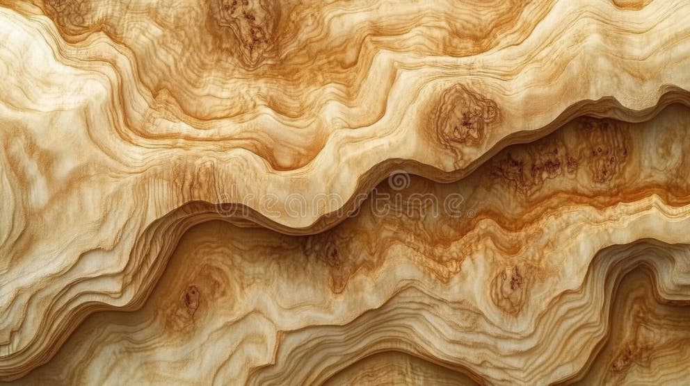 Abstract Wood Grain Texture Showing Undulating Patterns Stock ...