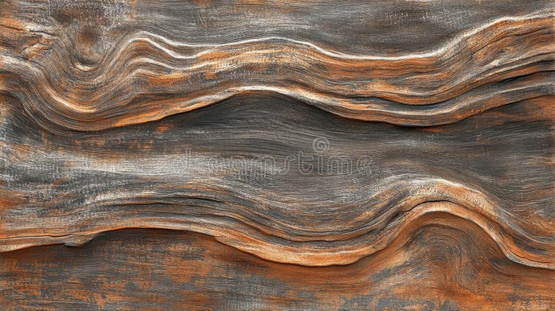 Abstract Wood Grain Texture Showing Waves and Color Variations Stock Illustration - Illustration ...