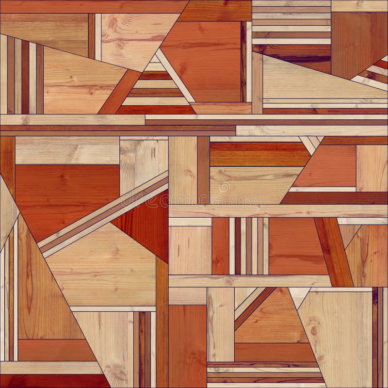 Abstract Wood Pattern Parquet Texture Various Stock Illustration ...