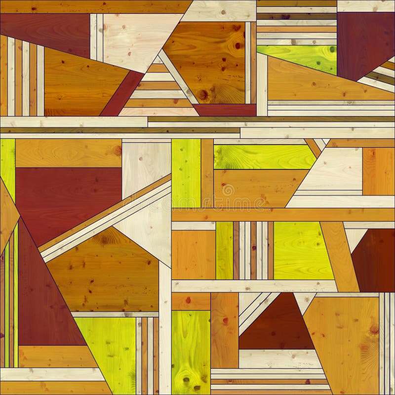 Abstract Wood Pattern Parquet Texture Various Stock Illustration ...