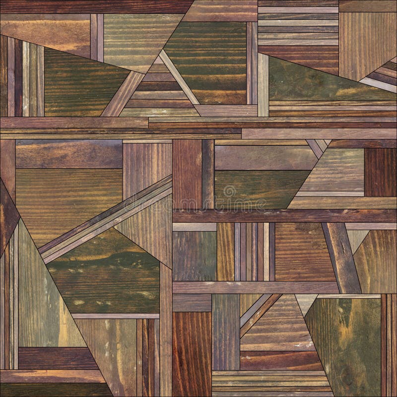 Abstract Wood Pattern Parquet Texture Various Stock Illustration ...
