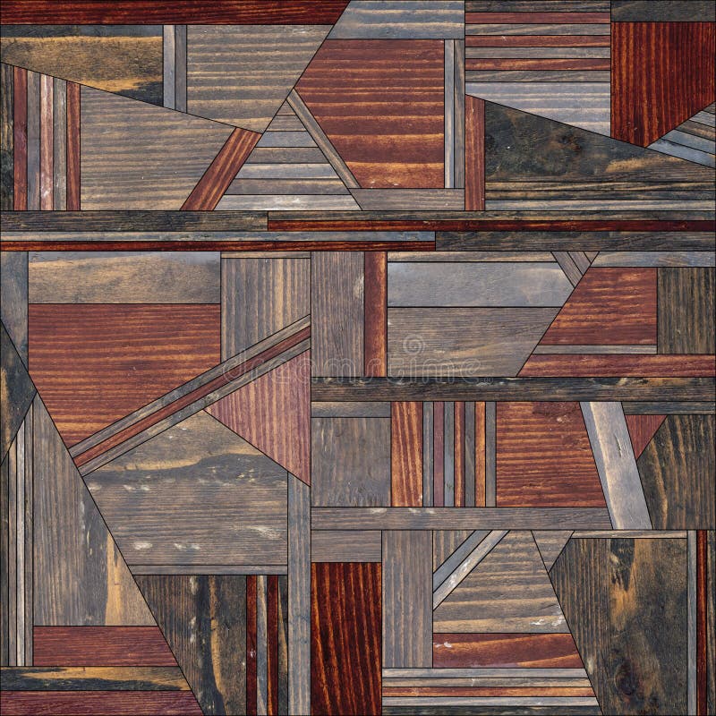 Abstract Wood Pattern Parquet Texture Various Stock Illustration ...