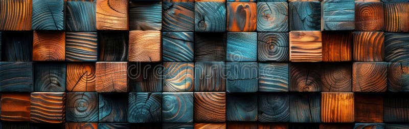 Abstract Wooden D Cube Stack on Textured Wall for Backdrop or Wallpaper ...