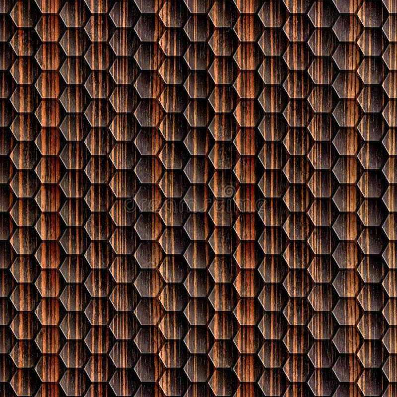 Abstract Wooden Grid - Seamless Background - Ebony Wood Stock Image ...