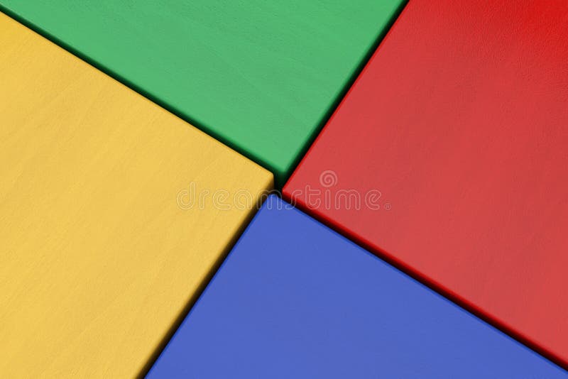 Abstract Wooden Multicolour Cube Block Background. 3d Rendering Stock ...